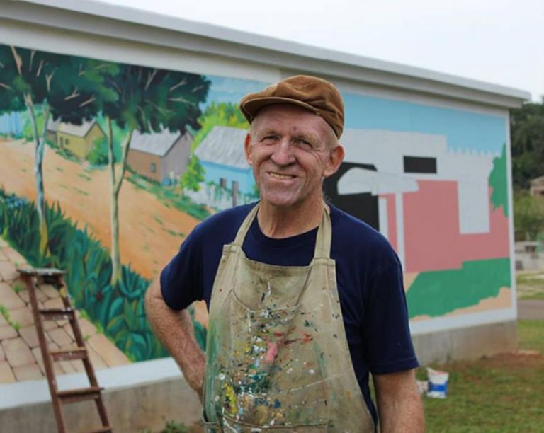 El artista misionero Bernardo Neumann brinda un taller anual de pintura ...