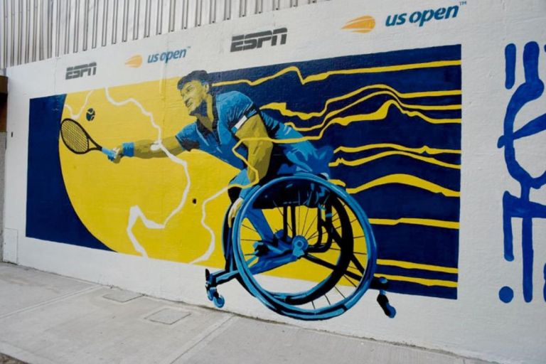 El mural que hizo Espn inspirado en el tenista Gustavo Fernández | El ...